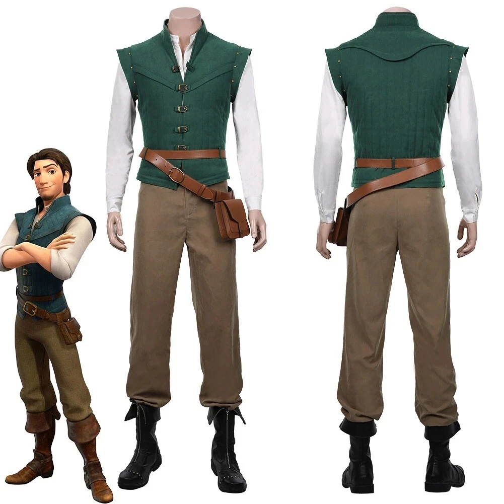 Share Tangled Cosplay Flynn Rider Cosplay Costume Vest Shirt Outfit ...