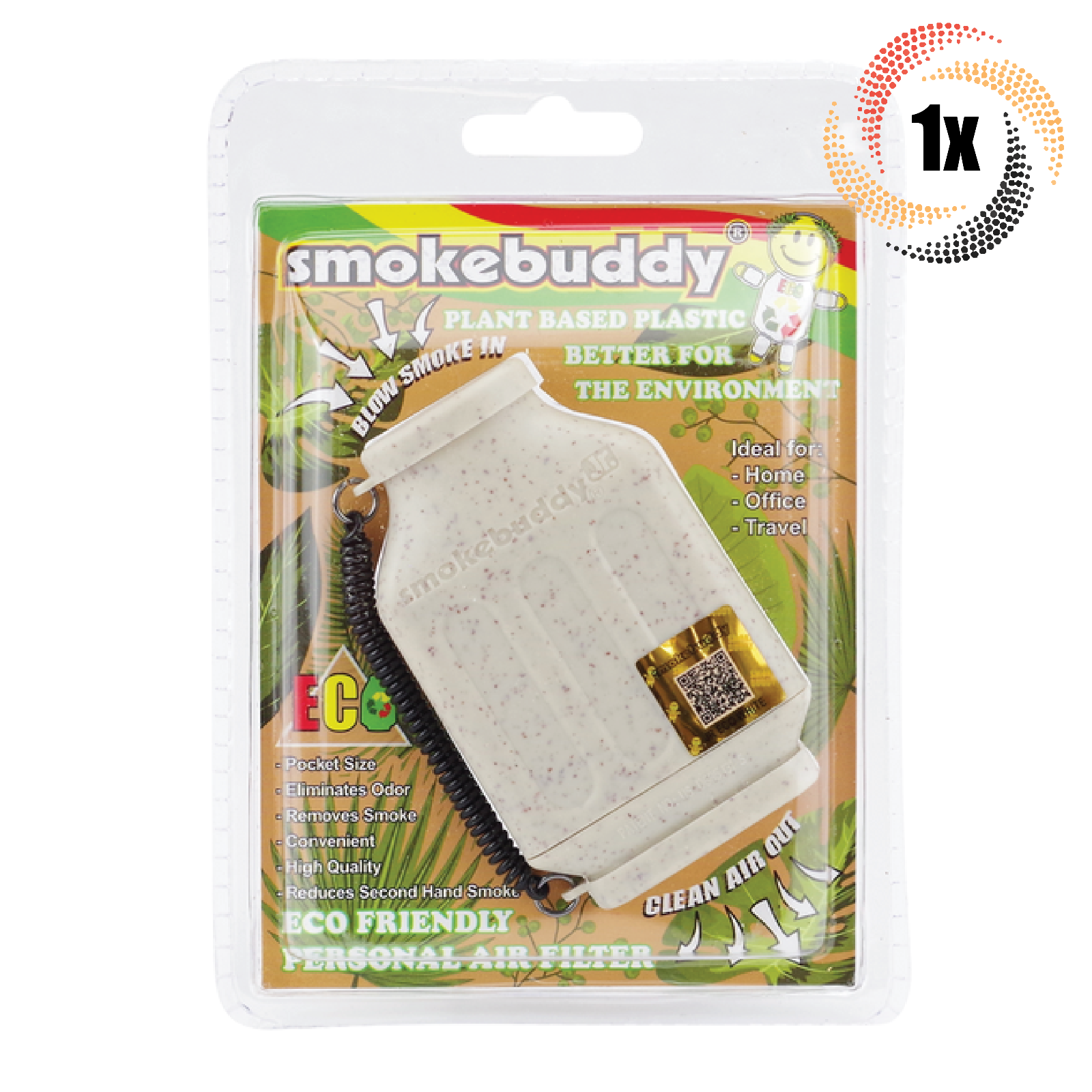 1x Pack Smokebuddy Junior Eco White Personal Smoke Air Filter | Free ...