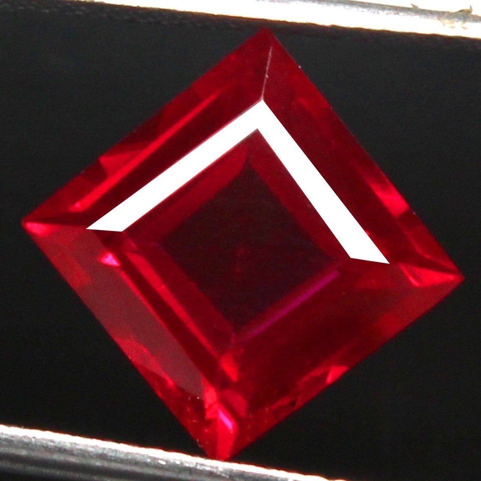 Natural Certified Mogok Pigeon Blood Red Ruby 8x8 mm Square Unheated ...
