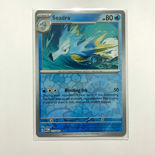 Seadra 117/165 REVERSE HOLO - Scarlet & Violet 151 - Pokemon TCG Card ...