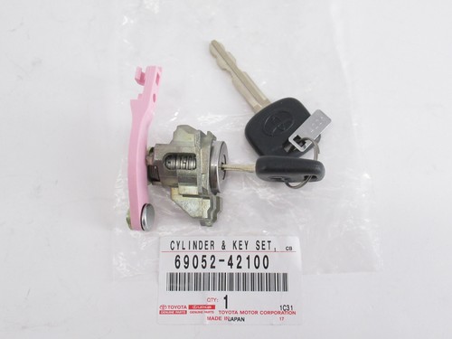 Genuine OEM Toyota 69052-42100 Driver Front Lock Cylinder Set 2001-2005 ...