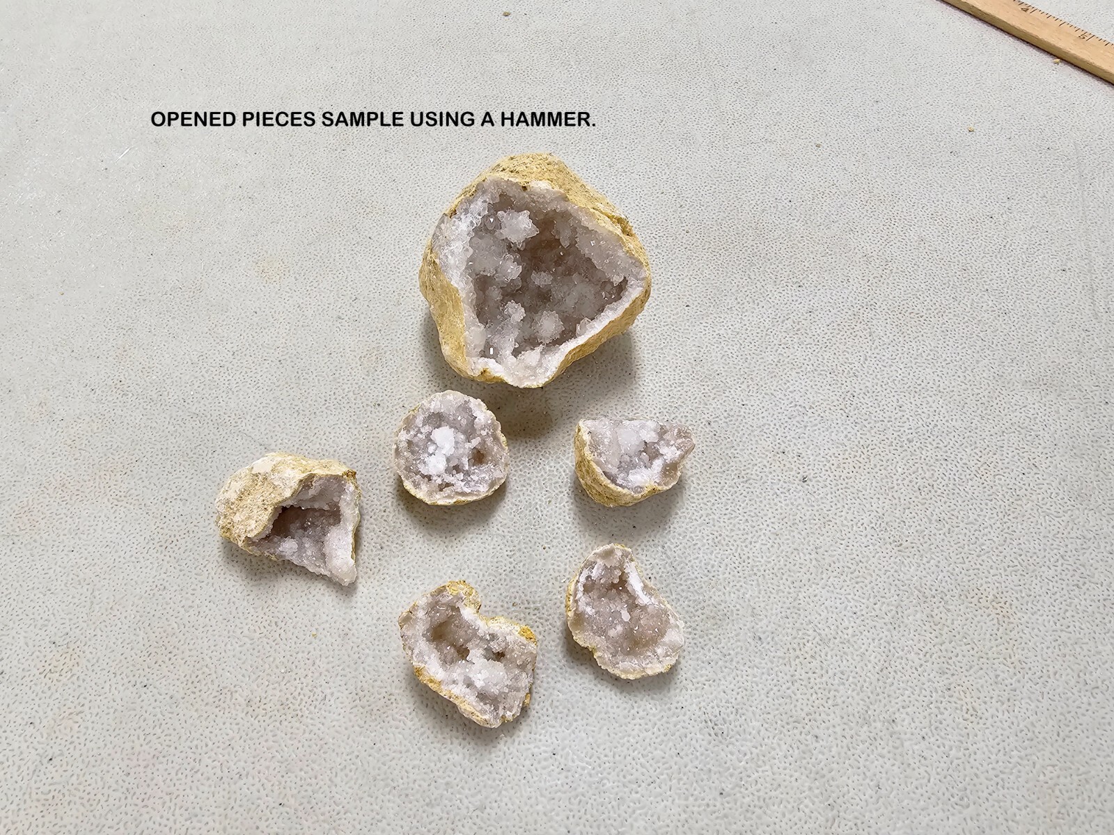Break Your Own Geodes Unbroken Quartz Crystal Geode with Sparkly ...