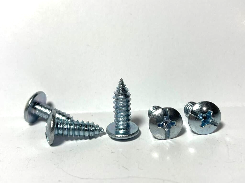 200 License Plate Screws for American Cars, #14 X 3/4", Slotted ...