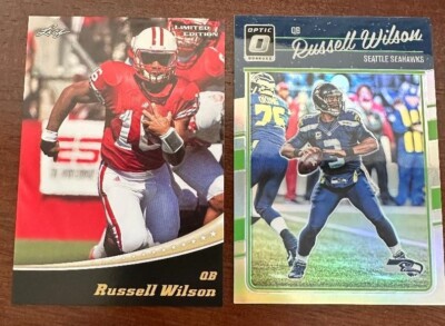 SEAHAWKS RUSSELL WILSON Rookie Card Leaf Limited Edition + FREE Optic ...