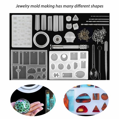 83pcs Resin Casting Silicone Molds Epoxy Spoon Kit Jewelry Making ...