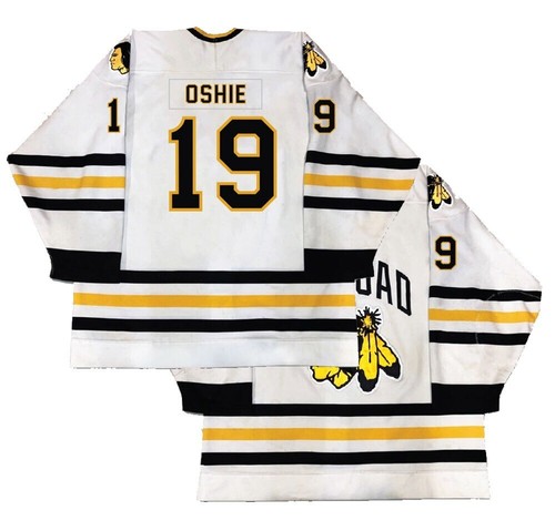 Throwback Oshie #19 High School Hockey Jersey Embroidered White Custom ...
