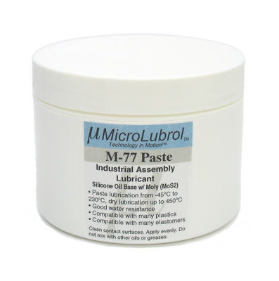 MICROLUBROL M-77 LUBRICANT PASTE GREASE Silicone + Moly, 8 oz, Compare ...