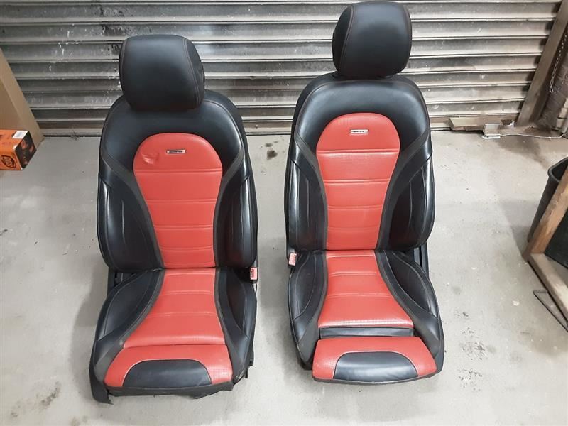 2016 MERCEDES BENZ C63S AMG RED AND BLACK FRONT SEATS SMALL RIP | eBay
