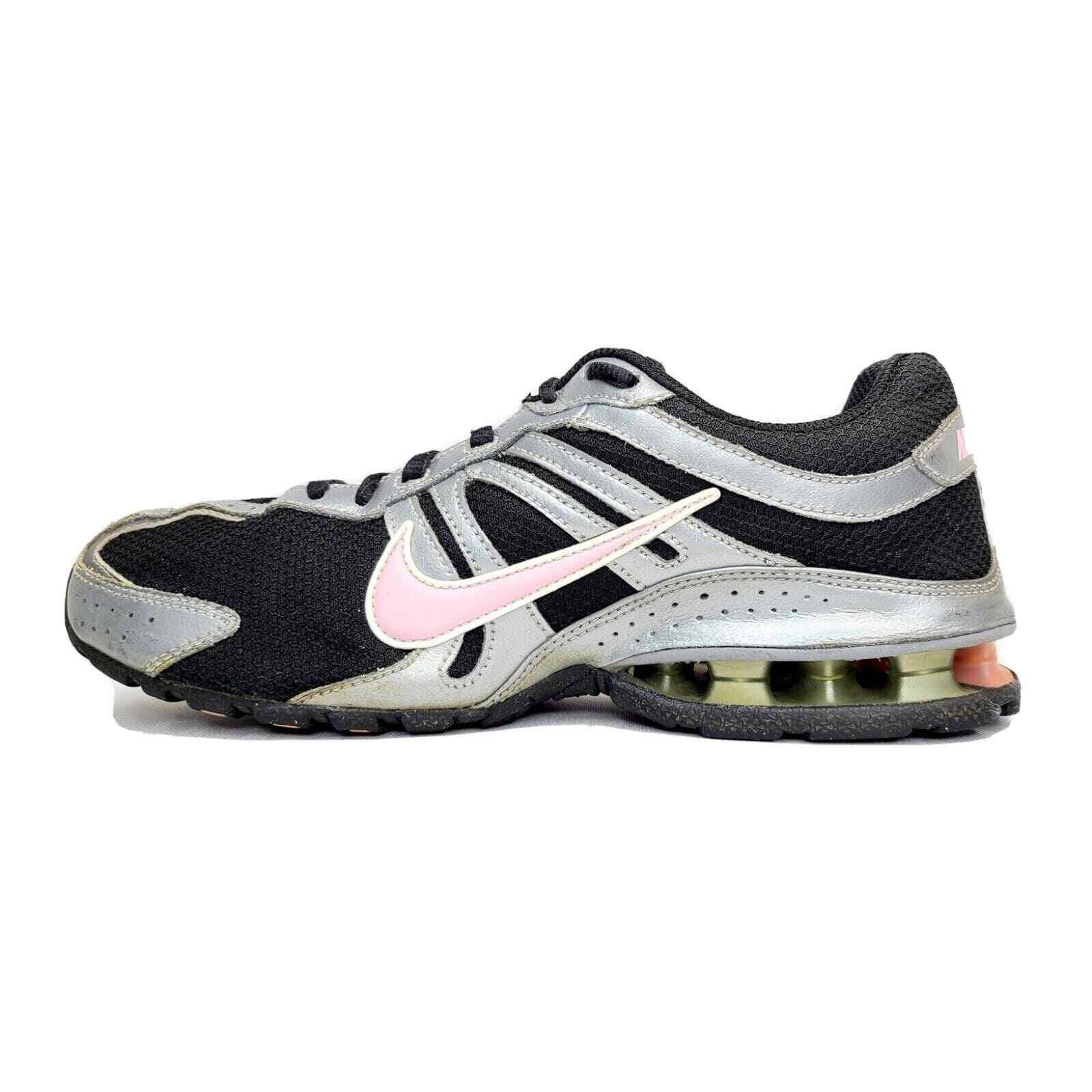 NIKE Reax Run 4 Women's Size 8 Black Silver Pink Training Shoes 366614 ...