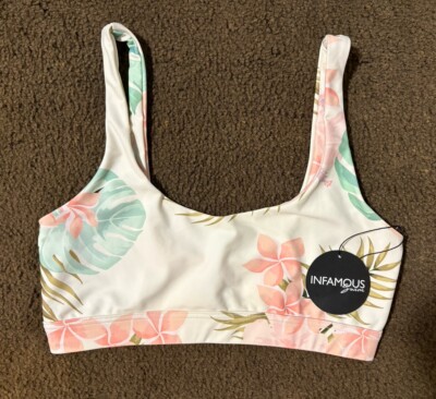 Infamous Swim Gia Bikini Top Paradise Floral Print Size Medium | eBay ...