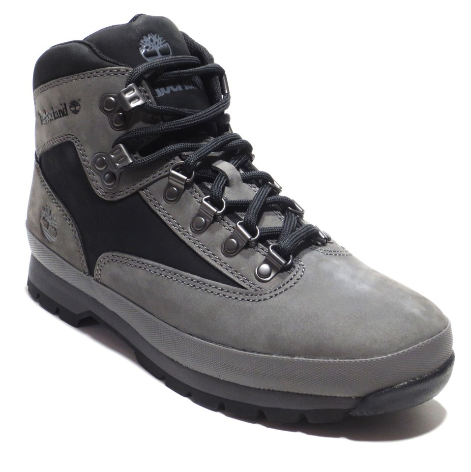 Timberland Men's Euro Hiker Mid Lace Up Gray Black Wheat Style A64RD ...