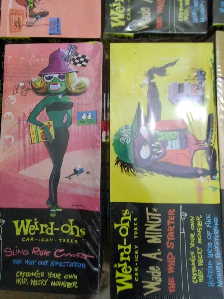 13 New Factory Sealed Reissued Model Kits Weird Ohs Silly Surfers ...