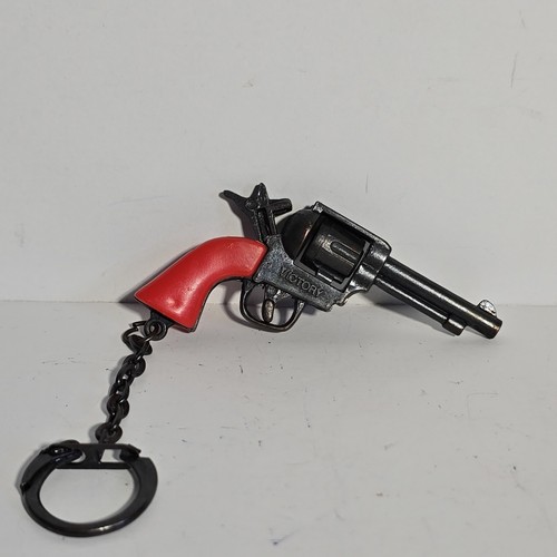 Vintage Victory Miniature Cap Gun Pistol Revolver Metal Red Handle ...