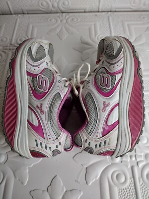 Skechers Shape Ups Athletic Women's Size 9.5 Pink Ribbon Breast Cancer ...