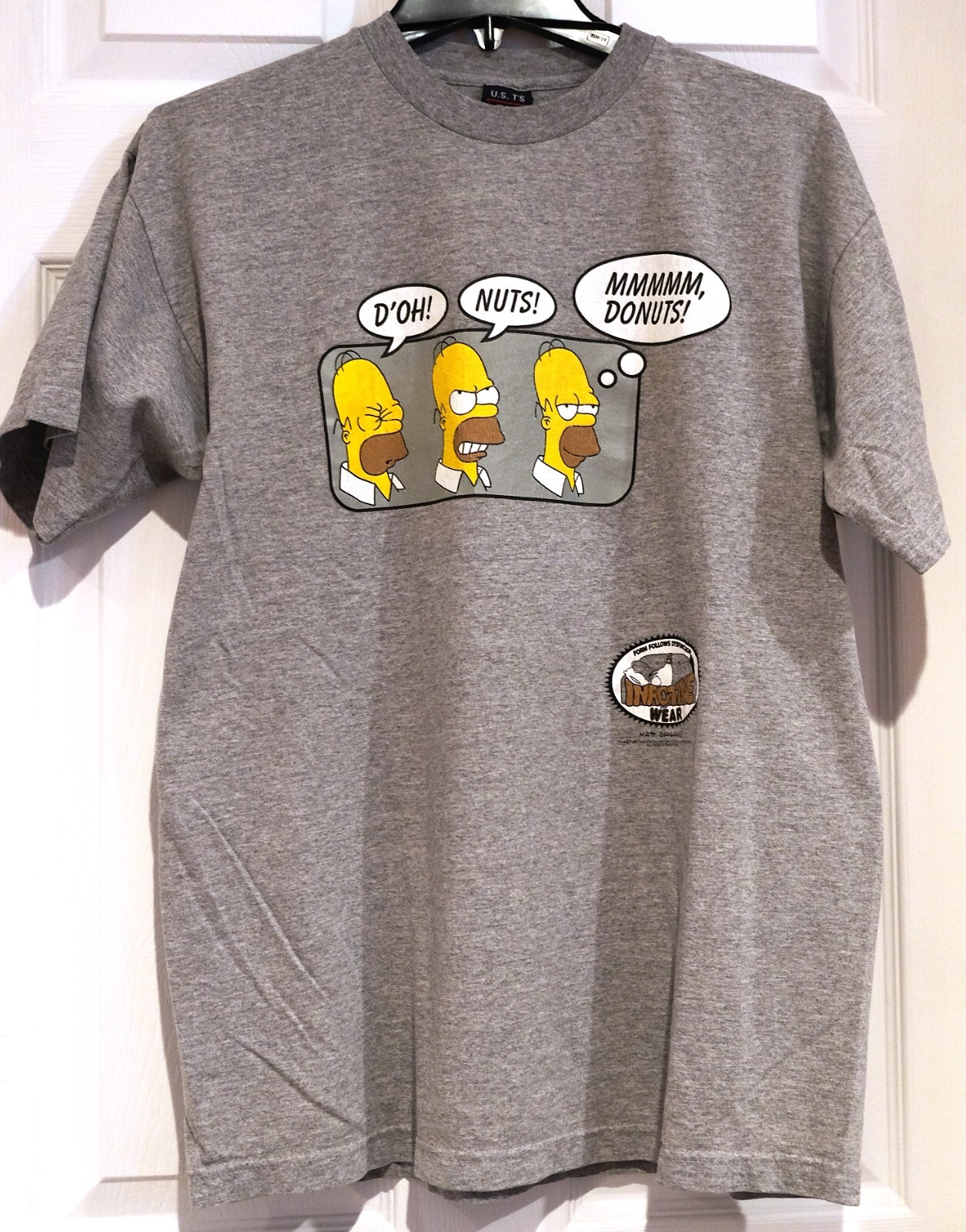 VINTAGE 1998 Homer Simpson D'oh! Nuts! MMM Donuts! La… - Gem