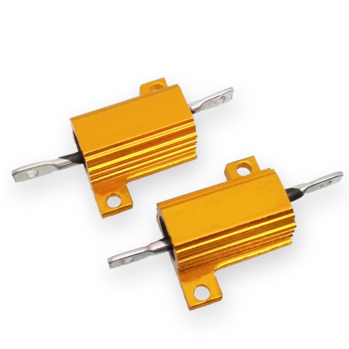 5x 40 ohm 40R 10W Watt Aluminum Housed Metal Case Wirewound Resistors ...