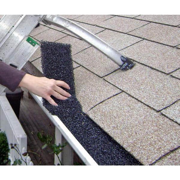 Gutter Leaf Guard Filter Foam Insert Plastic Rain K-Style Snap Lock In ...