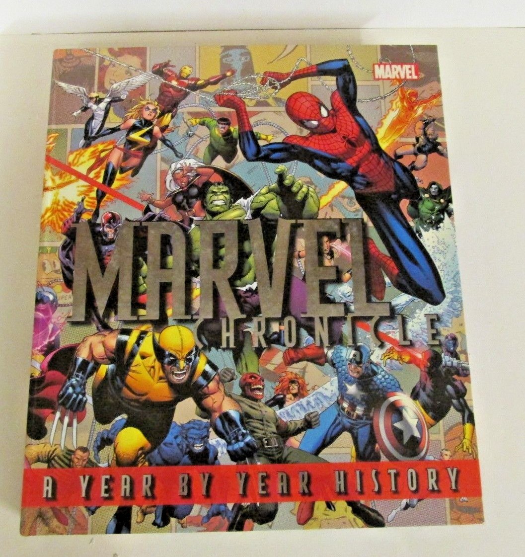 MARVEL CHRONICLE Year by Year History 2008 DK HC Boxed Edition with 2 ...