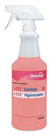 Diversey J-512 Sanitizer 32 Oz Bottles Clear 12/ct Dvo03920 3920 for ...
