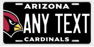 ARIZONA Cardinals License Plate ANY TEXT YOUR NAME Car AZ Tag Custom | eBay