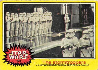 1977 Topps Star Wars Yellow #173 The Stormtroopers Poor | eBay
