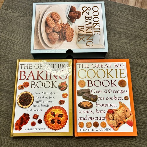 Cookie & Baking Box Set Of 2 Cookbooks 400+ Recipes Hermes House Gift ...
