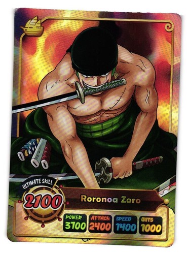 RORONOA ZORO One Piece Anime FAN ART Custom Collectible CCG Card | eBay