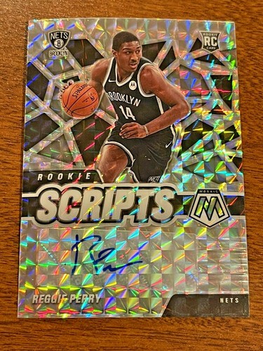 2020-21 Reggie Perry NBA Panini Mosaic Rookie Scripts Prizm Auto ...