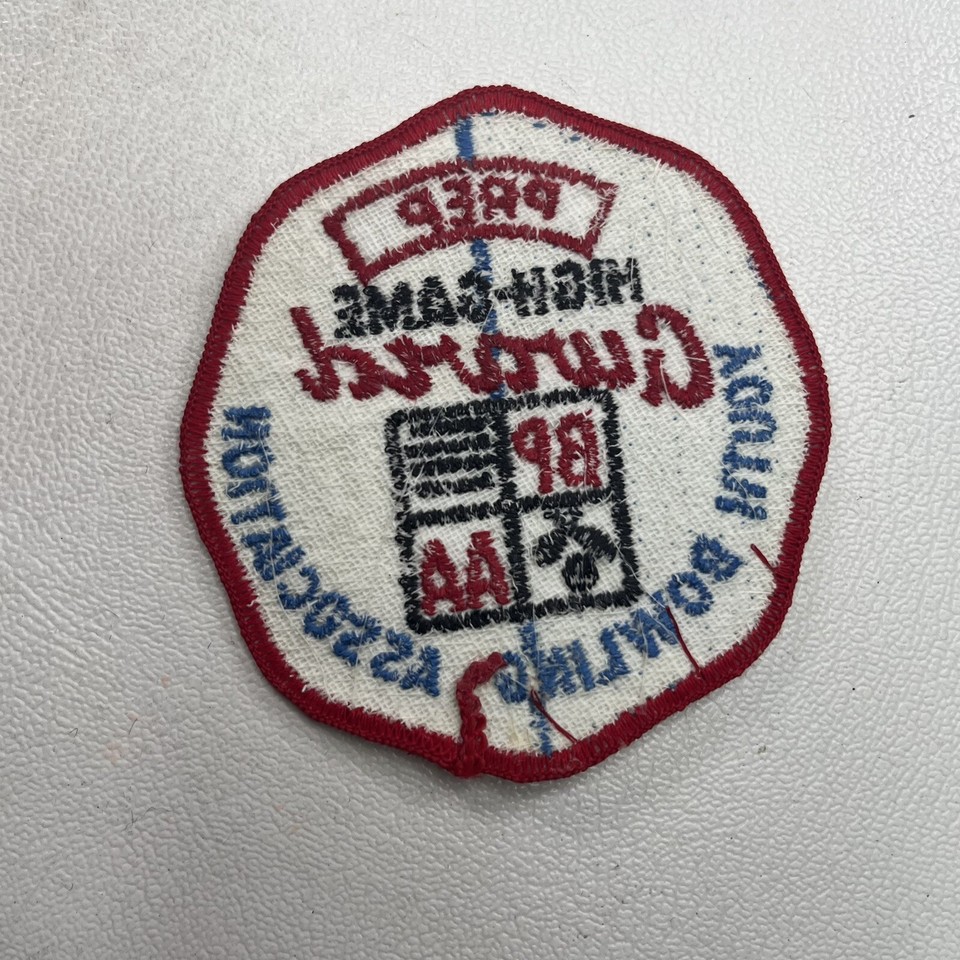 Vtg PREP HIGH GAME AWARD BPAA YBA Bowling Patch For Bowing Shirt 87NB ...