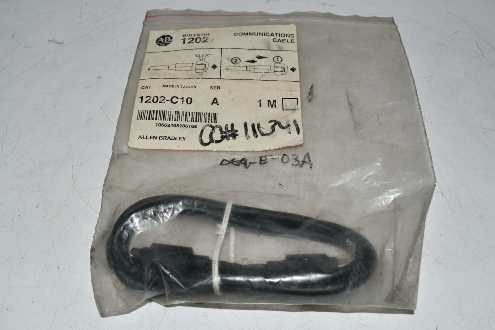NEW Allen Bradley 1202-C10 Cable, SCANport HIM, 1 m, Connects HIM To ...