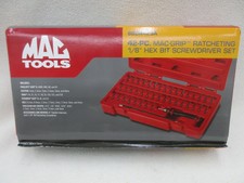 Mac Tools Sbdr123sa 123 Pc. 1/4" Hex Ratcheting Screwdriver Set P21 for ...