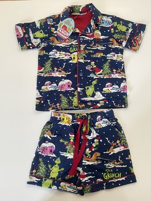 Peter Alexander Christmas Pyjamas Grinch Size 2 Summer | eBay