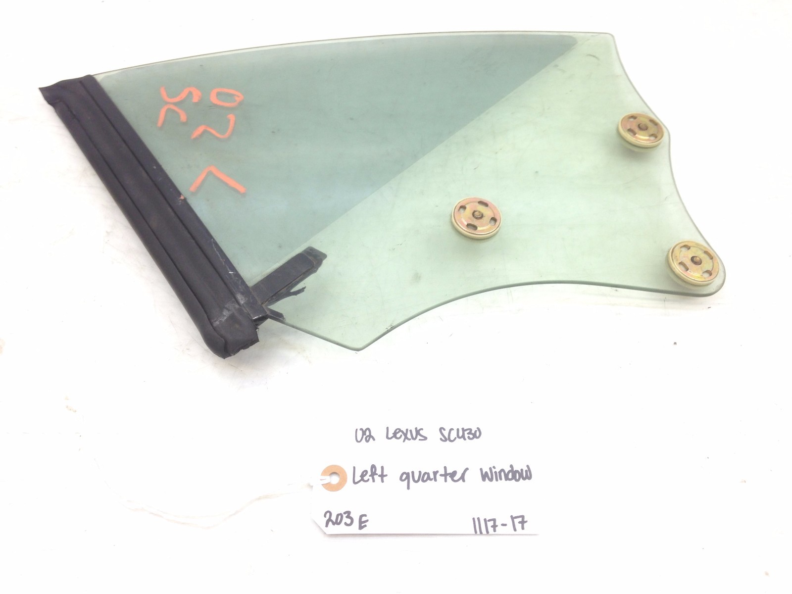 02-09 LEXUS SC430 REAR LEFT QUARTER WINDOW OEM | eBay