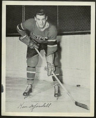 1945-54 HOFer Ken MOSDELL Montreal CANADIENS QUAKER OATS NHL Hockey ...