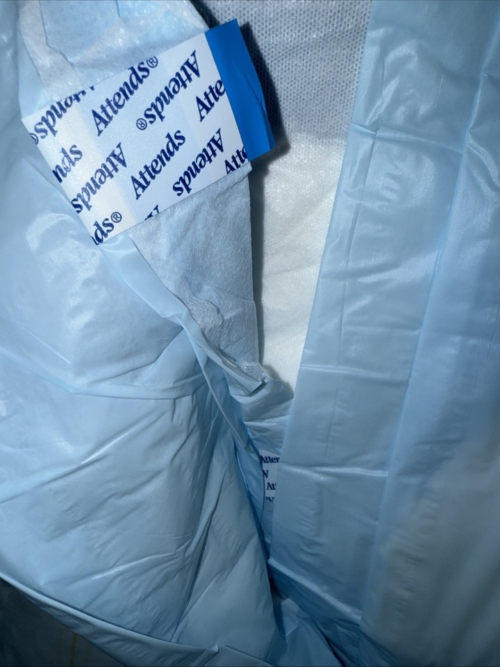 Vintage Attends Plastic Backed adult diapers briefs Size Large (3 Pack ...