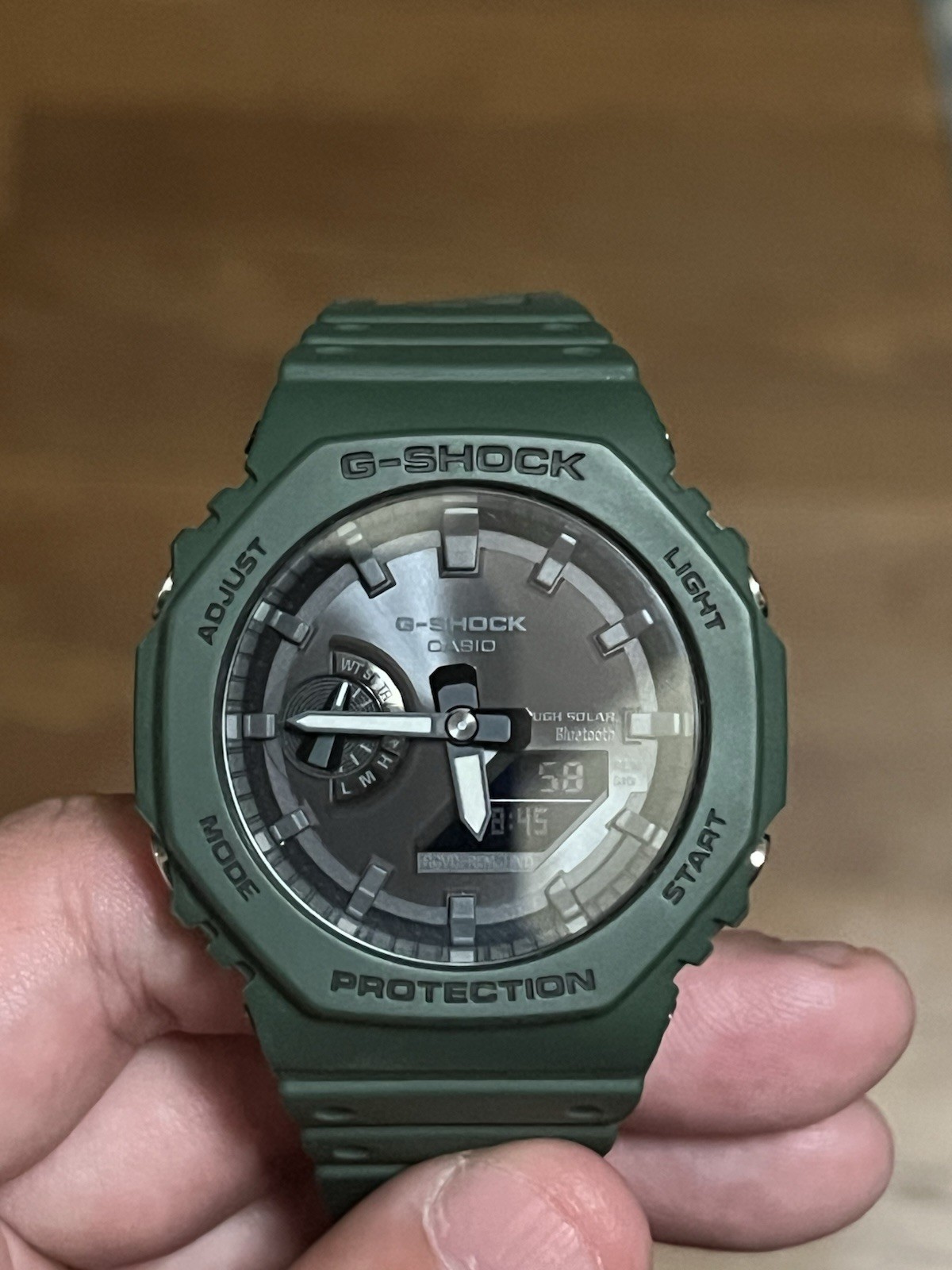 CASIO G-SHOCK GA-B2100-3A "CASIOAK" GREEN SOLAR BLUETOOTH A/D WATCH | eBay