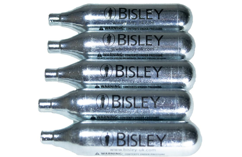 NEW Bisley 12g Co2 Gas Capsule Powerlet Cartridge 12gram (NONE THREADED ...