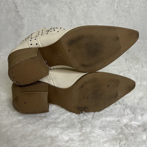 Universal Thread Women Cowboy Western Boots Cowgirl Studded Booties Off ...