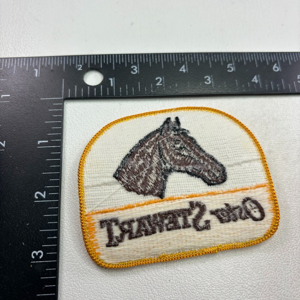 Vtg Brown Horse OSTER STEWART Advertising Patch Livestock Farm Clippers ...