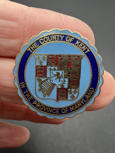 The County Of Kent Maryland State Pin Crest Enameled | eBay