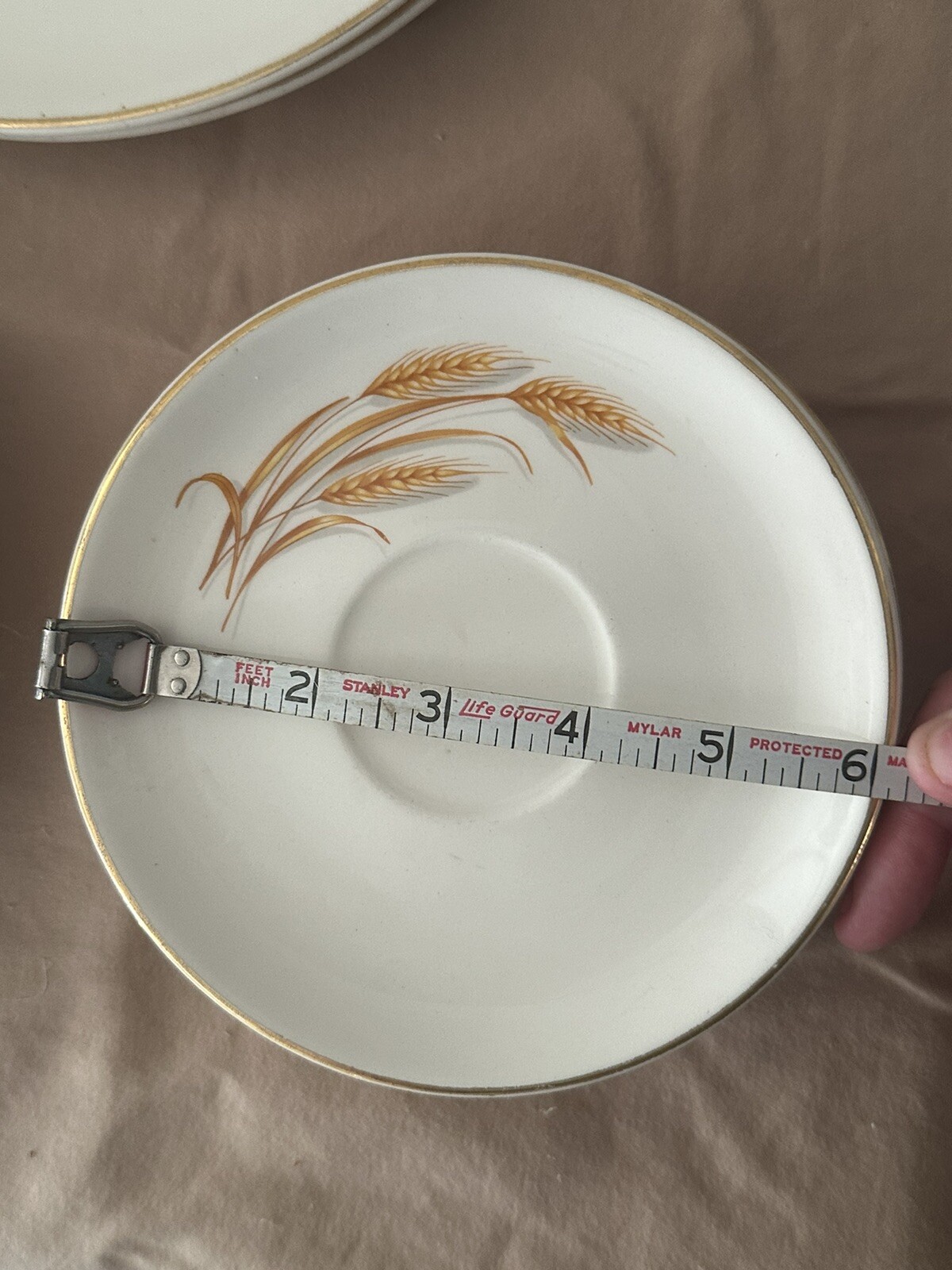 Vintage Golden Wheat Pattern 22K Gold Dinner Set Homer Laughlin Dishes ...