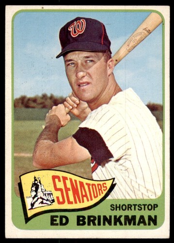 1965 Topps Baseball Card Ed Brinkman K Washington Senators #417 | eBay