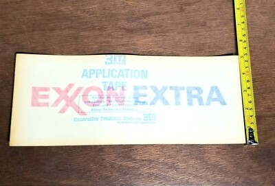 Original 1972 ESSO To Exxon Extra Gas Pump Decal Sticker Service ...