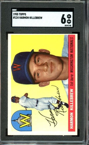 1955 Topps #124 Harmon Killebrew RC/Rookie Senators HOF SGC 6 EX-NM | eBay