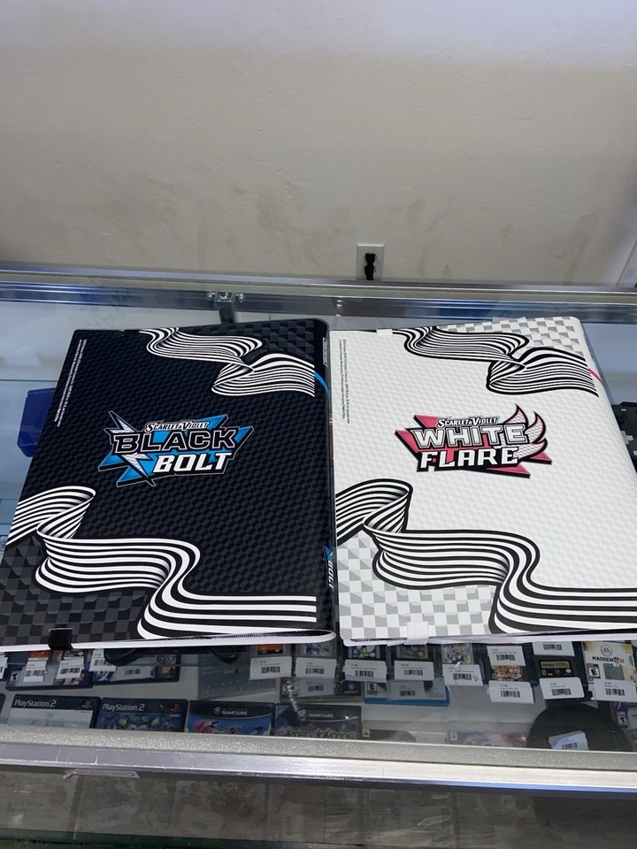 Pokemon Black Bolt & White Flare Binder ONLY Set - *1 of Each* BOTH ...