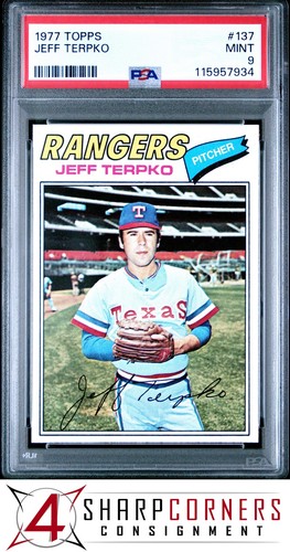 1977 TOPPS #137 JEFF TERPKO RC RANGERS PSA 9 | eBay