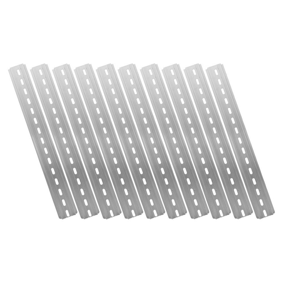 10pcs Din Rail Metal Din Rails Slotted Din Rails Replacement Industry ...