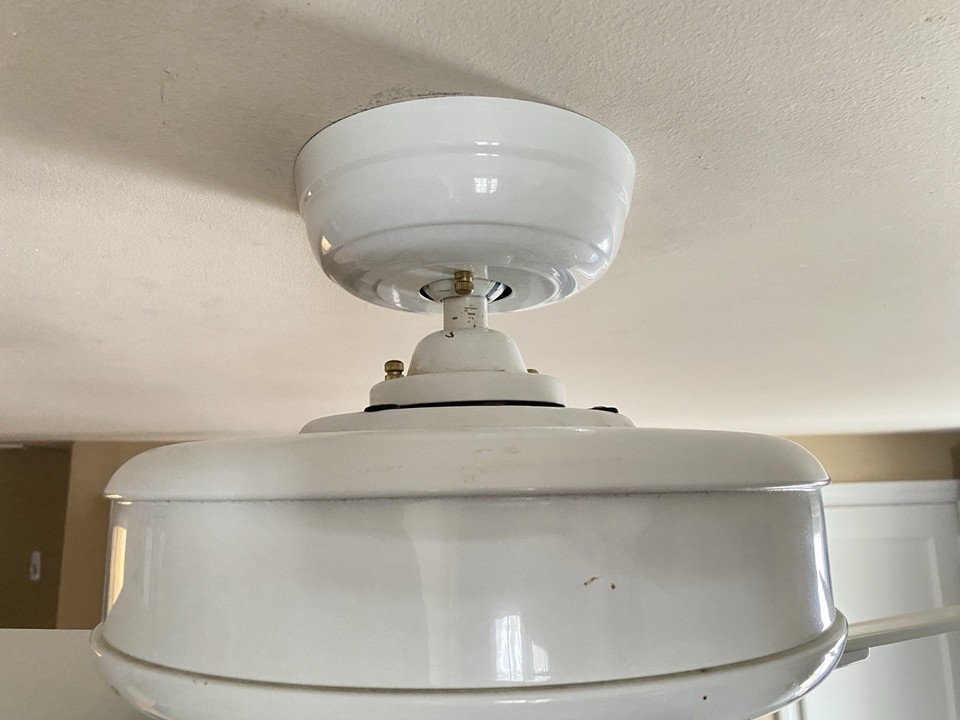 Vintage Emerson Apollo 42” Ceiling Fan - 3 Speed, Gloss White | eBay