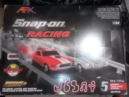 Tomy Afx Mega G+ 1.7 Snap On Race Set With (2) New Cars NOT Original ...