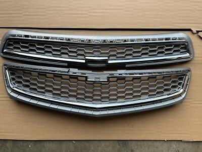 New Upper + Lower Grille Set Chrome for 2013 Chevrolet Malibu 22847848 ...
